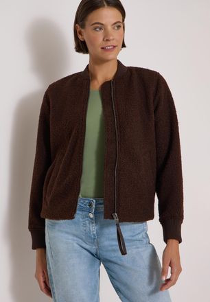 Cecil Blouson CECIL, Damen, Gr. XXL (46), braun (chocolate sauce braun), Stoff, Oberstoff: 100% Polyester. Futter: 100% Polyester, unifarben, normal normal,