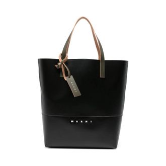 Marni Printed-Logo Tote Bag - - Bags - Herren - Schwarzk - ONE SIZE