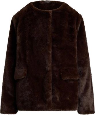 Ralph Lauren Faux-Fur-Mantel - - Jackets - Damen - Braun - S