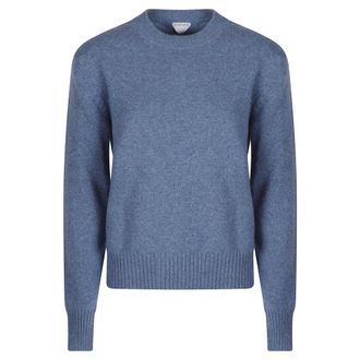 Bottega Veneta Rundhals-Strickware - - Knitwear - Damen - Blau - S