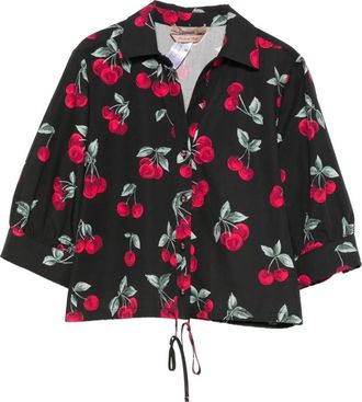 Twinset Femme, Blouses et Chemises, Multicolore, Taille: 38 FR 13500 Cherries Allover Top