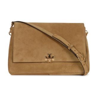 Tory Burch Charlie Wildleder Schultertasche - - Bags - Damen - Braun - ONE SIZE