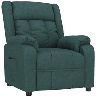 vidaXL Vidaxl - Fauteuil inclinable Vert fonc&eacute; Tissu