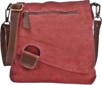 Leconi Umhängetasche für Damen Crossbag Veloursleder Echtleder Natur Damentasche Schultertasche Ledertasche Freizeittasche für Frauen Wildleder Handtasche 29