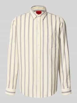 HUGO BOSS Regular Fit Freizeithemd aus Baumwoll-Viskose-Mix Modell ERILLO