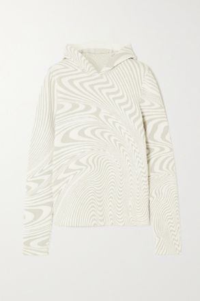 Aztech Mountain Sweat À Capuche En Mailles Jacquard X Ed Curtis - Gris