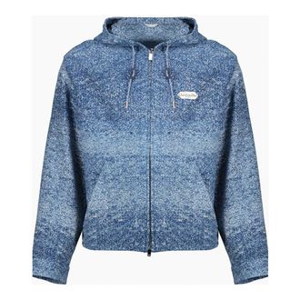 Dior Baumwolljacke mit Schriftzug - - Sweatshirts & Hoodies - Herren - Blau - M