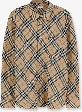 Burberry Linen shirt with check print - BURBERRY - gender_Man
