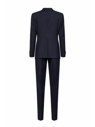 Tagliatore Mens Tuxedo Suit Bruce Black Virgin Wool Suits