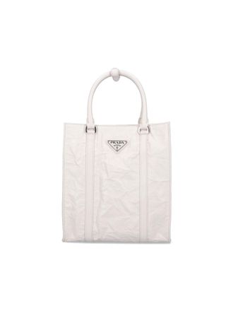 Prada Logo Tote Bag