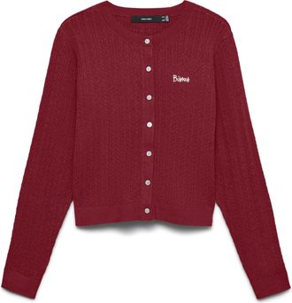 Vero Moda Vmgold Cable Ls O-Neck Cardigan