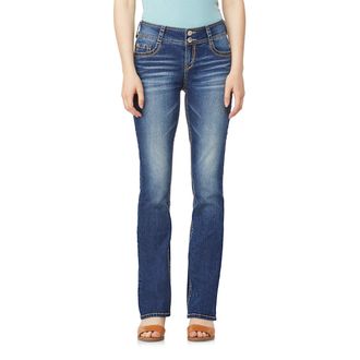 Wallflower Jeans Damen Luscious Curvy Bootcut Mid-Rise Insta Stretch Juniors (Standard und Plus) Jeans, Twinkle, 32 Lange