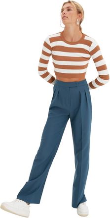 Trendyol Trendyol Damen High Waist Wide Leg Pants, Öl, 38 EU