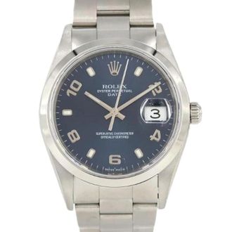 Rolex Pre-owned Oyster Perpetual Date Edelstahl Automatik - - Pre-owned - Damen - Blau - ONE SIZE