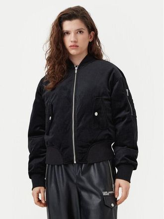 Karl Lagerfeld Bomberjacke A1W15010 Schwarz Regular Fit