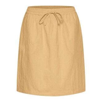 Saint Tropez Jupe Croissant avec Taille &Eacute;lastique - Femme - Jupes - Brun - Taille: 36 FR