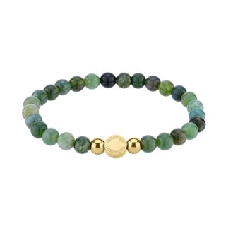 Liebeskind BERLIN Damen Beads Armband - Armschmuck aus Edelstahl und Halbedelsteinen - Schmuckst&uuml;ck und Talisman zugleich - elastisch, handgefertigt, modisch, vi