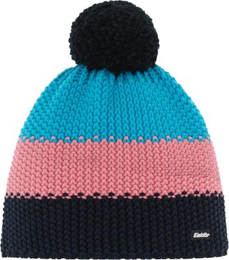 Eisb&auml;r Star Pompon M&uuml;tze mehrfarbig - Klassische Winterm&uuml;tze f&uuml;r Damen und Herren mit Merino-Mix, Dreistreifen-Design, Kuschelfleece & Bommel - Strickm&uuml;tze, 