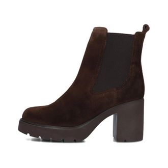 Unisa Braune Wildleder Chelsea Boots f&uuml;r den Herbst - - Shoes - Damen - Braun - 39 EU