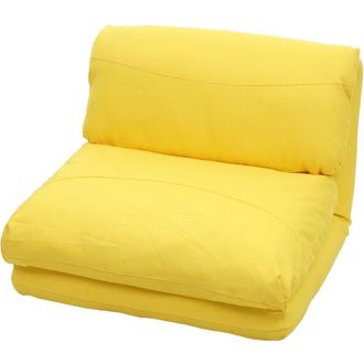 Hhg Schlafsessel HHG 515, Schlafsofa Funktionssessel Klappsessel Relaxsessel, Stoff/Textil gelb