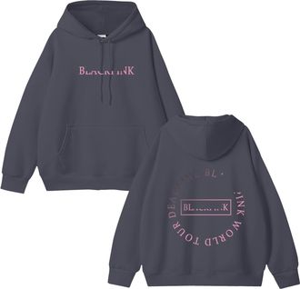 Generic Deadline Baumwoll-Hoodie 2025 World Tour Grafik-Support T&auml;gliches Sport-Sweatshirt(B-Gray-Padded,S)