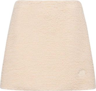 Moncler Teddy Minirock - - Skirts - Damen - Beige - XS