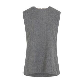 Carven &Auml;rmelloses Shift-Top - - Tops - Damen - Grau - S