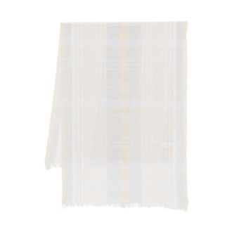 PESERICO Femme, Accessoires, Multicolore, Taille: ONE Size Checked Fringed Scarf