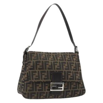 Fendi Sac bandouli&egrave;re vintage Zucca en toile Pre-owned - Femme - Pre-owned - Brun - Taille: ONE Size