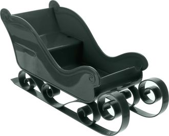 Soimiss Niedlicher Kleiner Weihnachtsschlitten aus Kunststoff Tisch und Baumschmuck Stabile Dekoration f&uuml;r Wohnzimmer und K&uuml;che Klassisches Design Gr&uuml;n