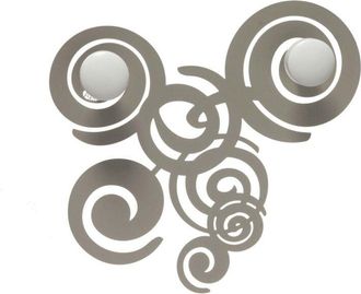 Arti e Mestieri Arti E Mestieri - Orfeo 29x29 cm Wandgarderobe aus Sandeisen mit Holzkn&ouml;pfen - Modernes und geradliniges Design mit Wandbefestigung - Made in Italy