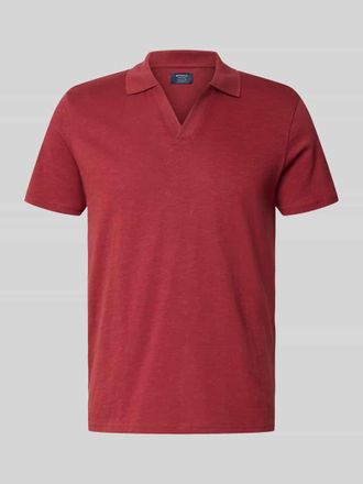 Mc Neal Slim Fit Poloshirt mit V-Ausschnitt