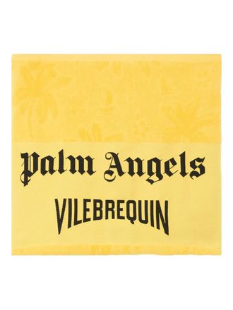 Palm Angels x Vilebrequin serviette de plage à motif en jacquard - Jaune