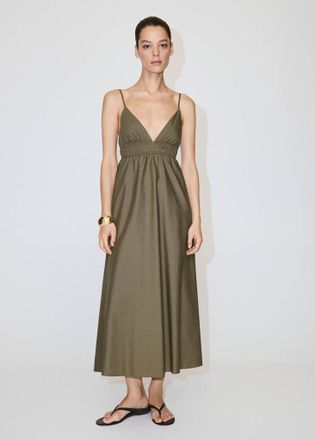 Mango Robe olga vert - Femme - XS - MANGO
