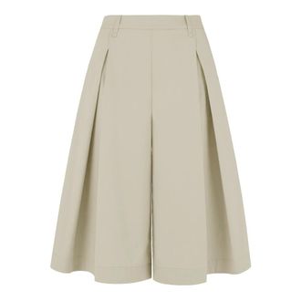 Bomboogie Femme, Pantalons, Beige, Taille: 36 FR Pantalon coupe large en satin de coton