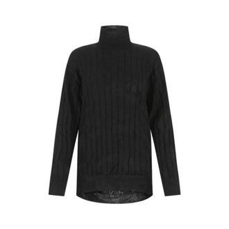 Balenciaga Rollkragenpullover - - Knitwear - Herren - Schwarzk - S