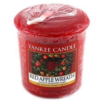 Yankee Candle Company Samplers Votivkerzen, Wax, Rot Apple Wreath, 4.6 x 4.8 x 1 cm