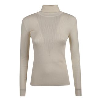 P.A.R.O.S.H. P.a.r.o.s.h., Femme, Pulls, Beige, Taille: 40 FR Leila Turtle Neck Sweater