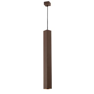 Luce-Ambiente-Design Fluke Square Suspension in Bronze Metal 60 cm