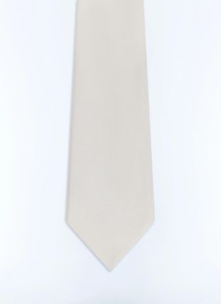 Fursac Cravate en soie unie - Taille Unique - Homme