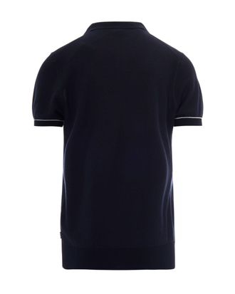 HUGO BOSS Mens Polo Shirt Narciso Dark Blue Cotton Acrylic T-shirts And Polos