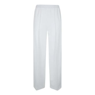 Fabiana Filippi Gerippte- weite Hose - - Trousers - Damen - Wei&szlig; - 2XS