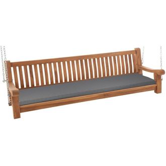 Clp Schaukelbank wetterfest Joyce mit Sitzkissen dunkelgrau 206x48x8 cm
