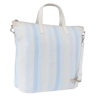 Prada Pre-owned Vintage Tote Bag - - Pre-owned - Damen - Blau - ONE SIZE