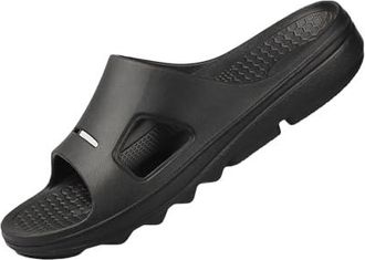 Generic Chaussons Hommes EVA Anti-dérapant Maison Chaussures De Douche Salle de Bain Léger Décontracté Pantoufles De Salle De Bain Souples pour Salle De Sport