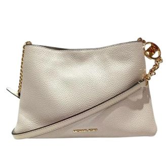 Michael Kors Pre-owned Sac bandouli&egrave;re triple compartiment en cuir - Femme - Pre-owned - Beige - Taille: ONE Size