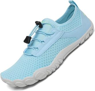 Saguaro Hommes Femmes Antidérapant Cinq Doigts Minimalistes Chaussures de Trail Running Bleu Ciel GR.44