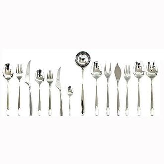 Mepra 105222113P Avanguardia Besteck-Set, 113-teilig, Silber