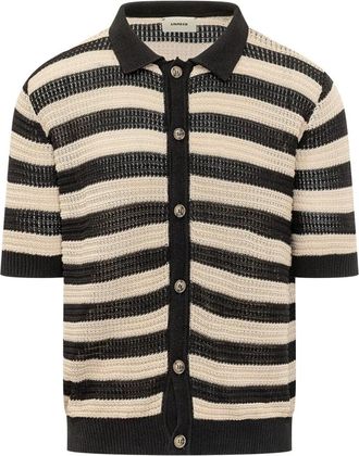 A Paper Kid Homme, Tops, Multicolore, Taille: M Polo Tricot&eacute;