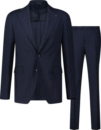 Tagliatore Zweiteiliger Slim Fit Anzug aus Schurwolle